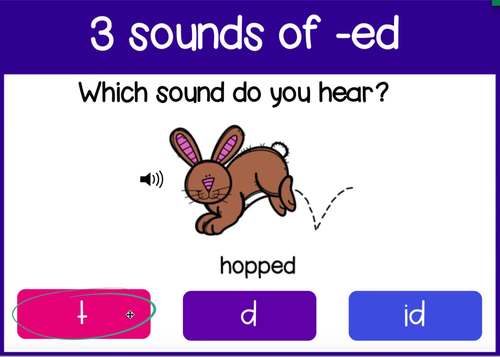 3 Sounds of -ED Boom Cards Digital Activity | TPT