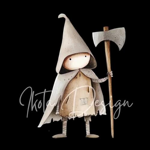 The Princess and The Goblin Classic Children Story Clipart by Ikota Design