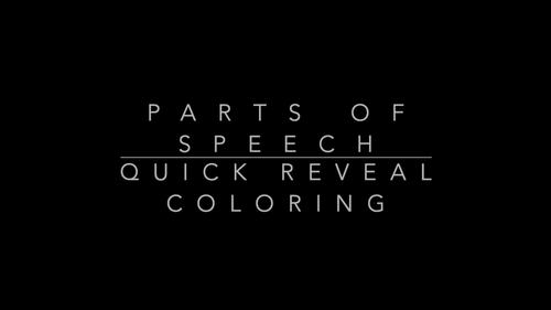 Digital Review - Parts of Speech Quick Reveal Coloring in GOOGLE FORMS ...