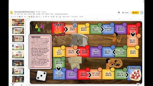 The Stone Age Digital Game Google Slides | Review Digital Board Game
