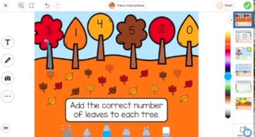 Digital Number Review Activities 0 - 5 PRE-LOADED TO SEESAW & GOOGLE SLIDES