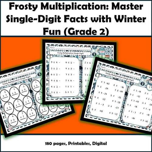 Frosty Multiplication: Master Single-Digit Facts with Winter Fun (Grade 2)