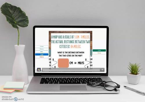 Scale Drawings Digital Task Cards by Miss Yates in 7th | TPT