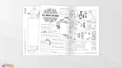 Mimi Keepsake Activity Kit Printable | Grandparents Day Gift Craft for Kids