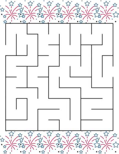 Patriotic Mindful Mazes for Veterans Day Memorial Day 4th of July Labor Day