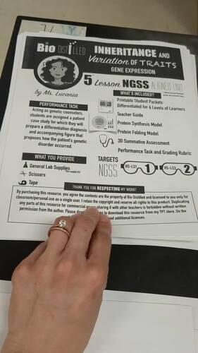 Gene Expression (Transcription & Translation) Structured Inquiry NGSS Unit