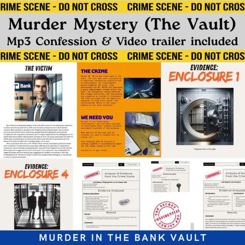 The Vault Murder Mystery | A Classroom Case with Video, Audios & Clues