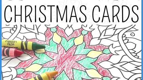 Christmas Cards | Snowflake Coloring Activity | Printable Holiday ...