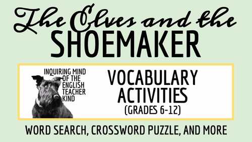 "The Elves and the Shoemaker" Vocabulary Games | Grimm's Fairy Tale ...