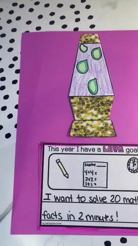 New Year Goal Writing Lava Lamp Craft by The Teaching Diva Corner