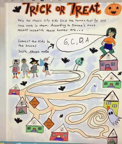 Trick or Treat with Notes! by You Be You Music Education | TpT