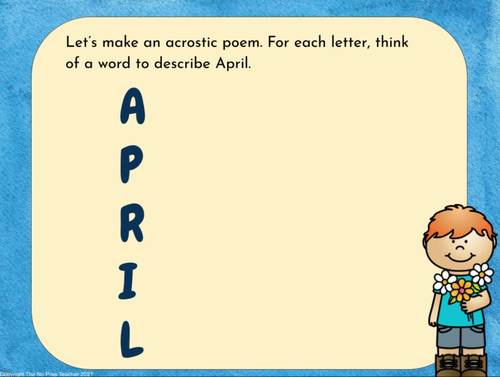 Emergency Sub Plans 1st Grade April by The No Prep Teacher | TPT