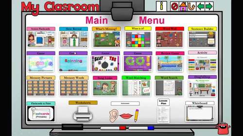 School Supplies - My Classroom - Power Point Interactive ESL Lesson ...
