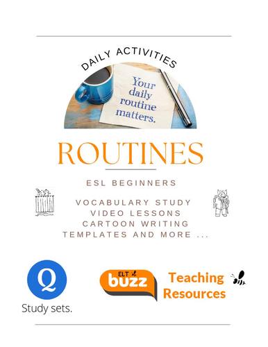 Routines. Daily Activities. Bundle. Video. Vocabulary. Beginner ESL ...