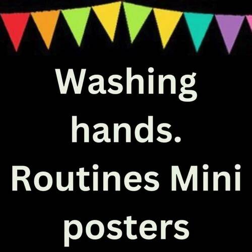 Preschool/Kindergarten Hand Washing Visual Routine - Back to School