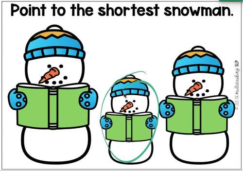 Basic Concepts Cards: Tall Long Short | Speech Therapy | BOOM CARDS ...