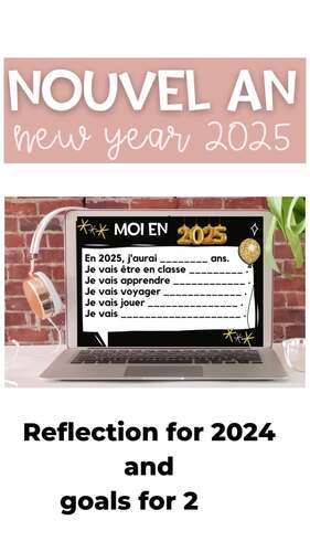 French New Year's Resolution 2025 BOOM CARDS Nouvel An | La nouvelle ...