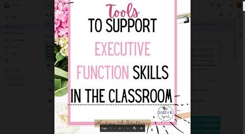 E-workbook: 10 Technology Tools to Support Executive Function Skills
