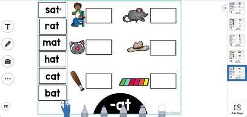 Short A Word Family Sort | Seesaw Activity by Keri Brown | TPT