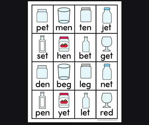 Recycling Sort CVC Words Earth Day Activities Short Vowels Feed Me Activity