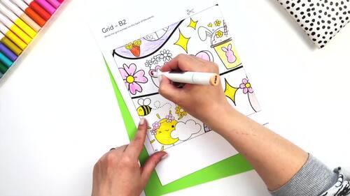 Easter Egg Art Project, Collaborative Coloring Mural Decor, Photo OP