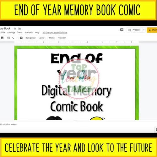 Digital End of the Year Memory Book for Google Classroom | Digital ...