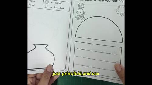 Spring Feelings & Writing Mini Book | SEL Activity | Boy & Girl Versions