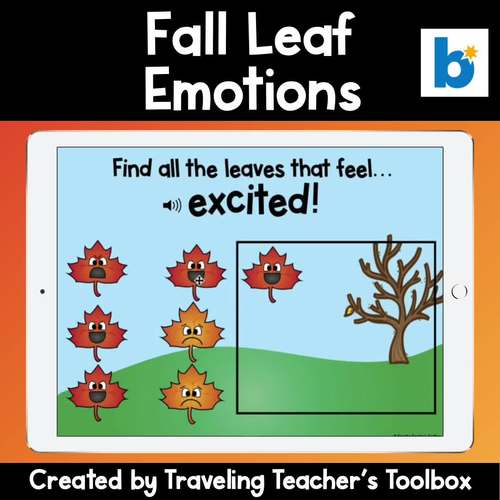 Fall Leaf Emotions Boom Cards by Traveling Teacher's Toolbox | TPT