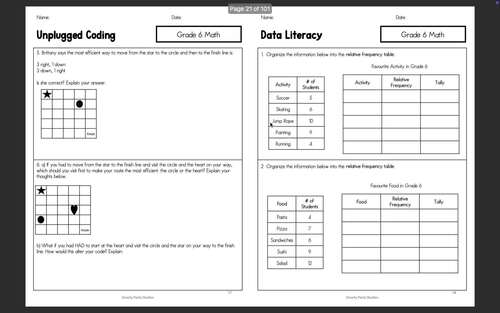 Grade 6 Review | Morning Work | Back to School Ontario Math Worksheets ...