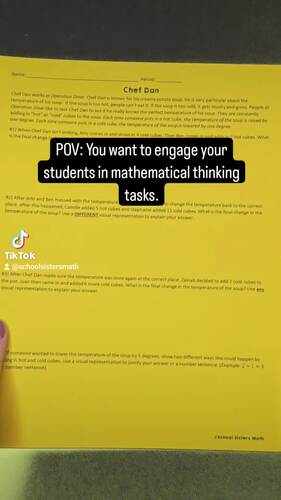 7th Grade Math Low Floor High Ceiling Discovery Based Math Story Tasks ...