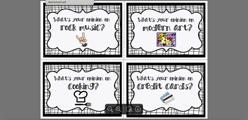 Let's Speak English - Opinion Cards (ESL / EFL Speaking practice)