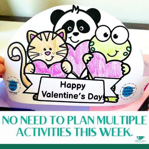 Valentine’s Day Speech & Language Craft - No Prep Winter Speech Therapy ...
