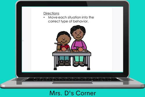 School Behaviors Digital Activity | Distance Learning by Mrs Ds Corner