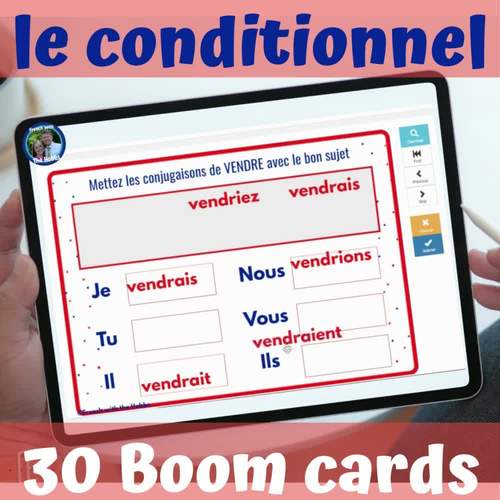 French Conditional Tense Boom Learning™ Digital Task Cards conditionnel