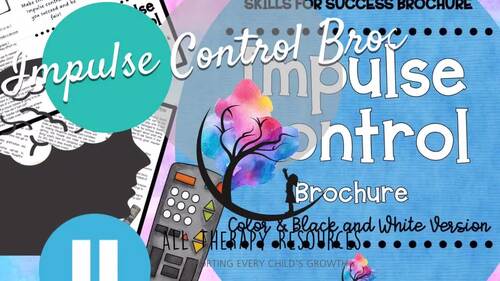 IMPULSE CONTROL / ANGER MANAGEMENT BROCHURE - Executive Functioning Skills