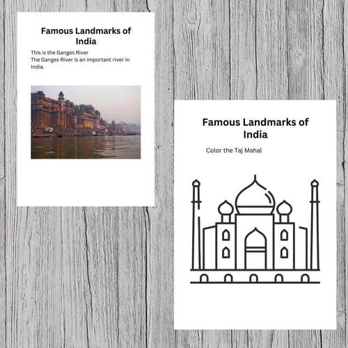 India Map & Coloring Pages | India Country Study | Geography Worksheets ...
