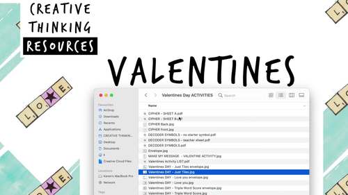 Valentine's Day ACTIVITY by Creative Thinking Resources | TPT