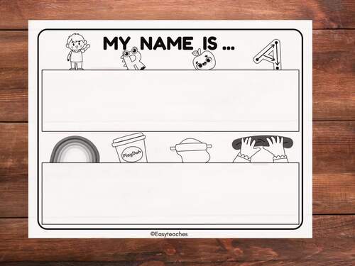 Playdough Name Practice Kindergarten Mats. Playdough Letter Mats ...