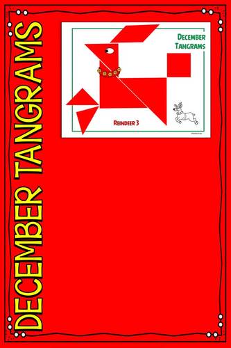 TANGRAMS DECEMBER TANGRAM PUZZLES Math Center Problem Solving Critical ...