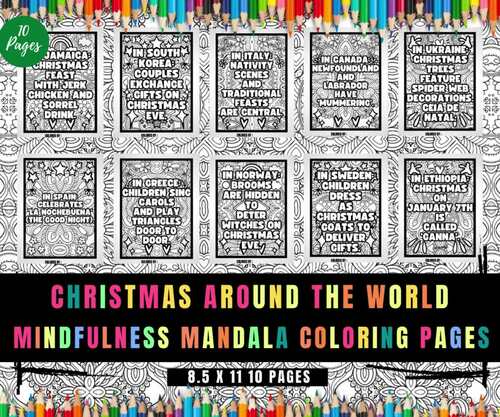 Christmas Around The World Crafts and Activities, Mindful and Calm Down ...