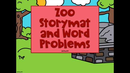 Zoo Story Mat and Word Problems (simple addition and subtraction) by ...
