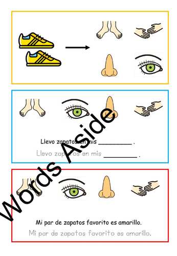 Association Reasoning Spanish Task Cards Center by Words Aside | TPT