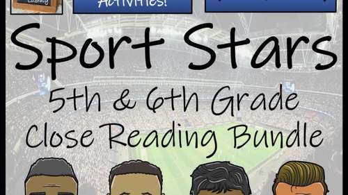Sport Stars Volume 4 Close Reading Comprehension Bundle | 5th Grade ...