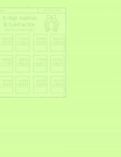 St. Patrick’s Day 5 Digit Addition and Subtraction WITH Regrouping ...