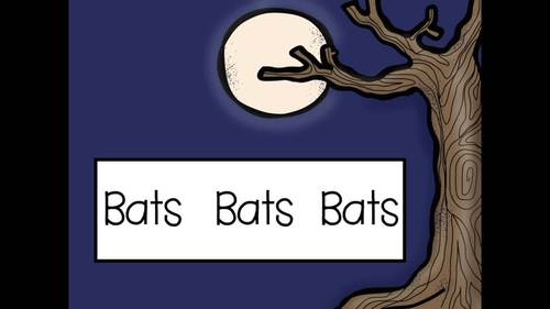 Bat Facts Poem Song & Video With Fall Writing Activities & Sequencing ...