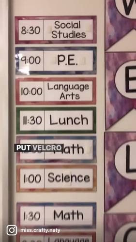 Watercolor Decor - Editable Daily Schedule (ENGLISH & SPANISH) | TPT