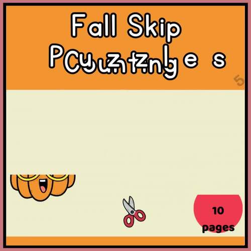 Fall Skip Counting Puzzles | Color & Count by 2s, 5s, 10s, 15s ...