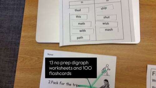 Digraph CH SH TH WH CK | Phonics Worksheets Games Decodable Orton ...
