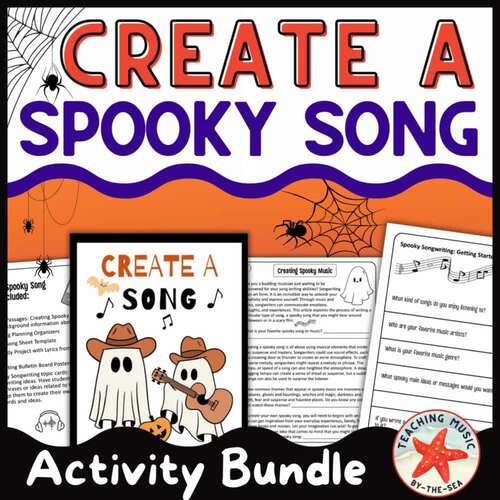 Create a Spooky Halloween Song Music Activity | Fall Spooky Haunted ...