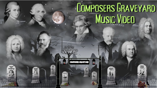 Composer Graveyard Scavenger Hunt MUSIC VIDEO! by Beason Music Resources